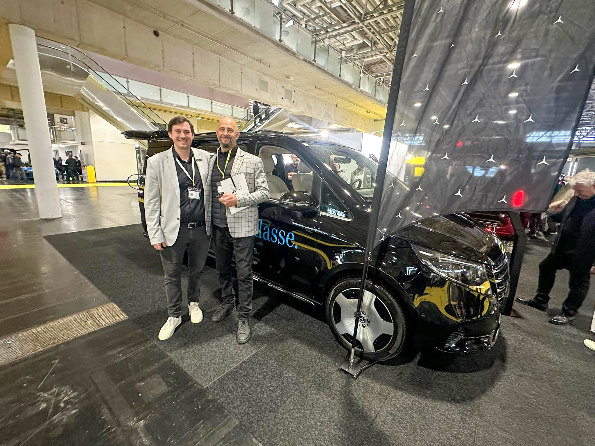 Gerald Beck and Erich at the Vienna Auto Show 2026 | Mercedes Benz - Ermler